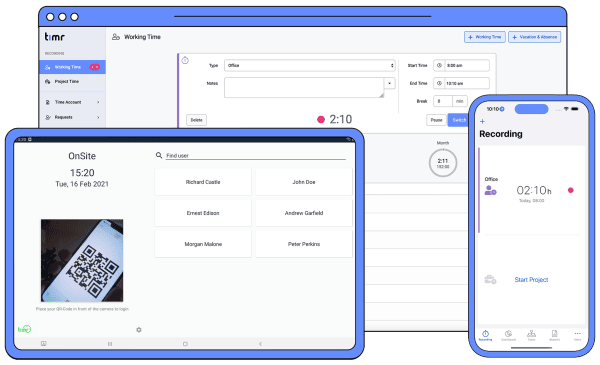 Online Employee Time Clock for SME - timr.com